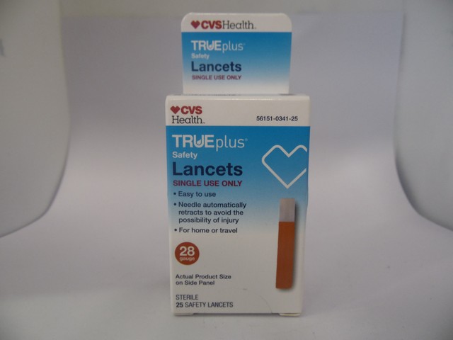 CVS Health TRUEplus Safety Lancets 28 gauge-Sterile 25Safety Lancets ...