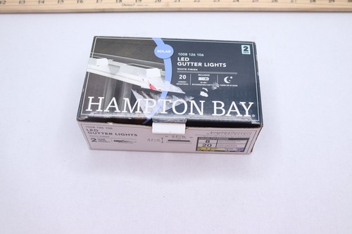 (2-Pk) Hampton Bay LED Solar Landscape Flood Gutter Light 20 Lumens ...