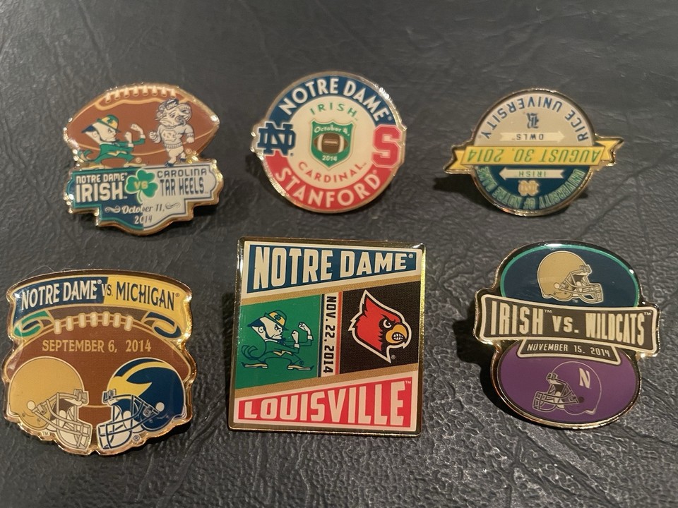 2014 Notre Dame Football Game Day Pin Set | eBay