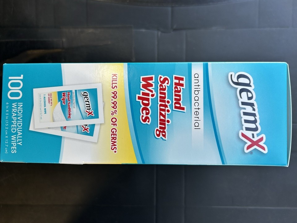 Germ-X Antibacterial Hand Sanitizing Wipes 100 Count. | eBay