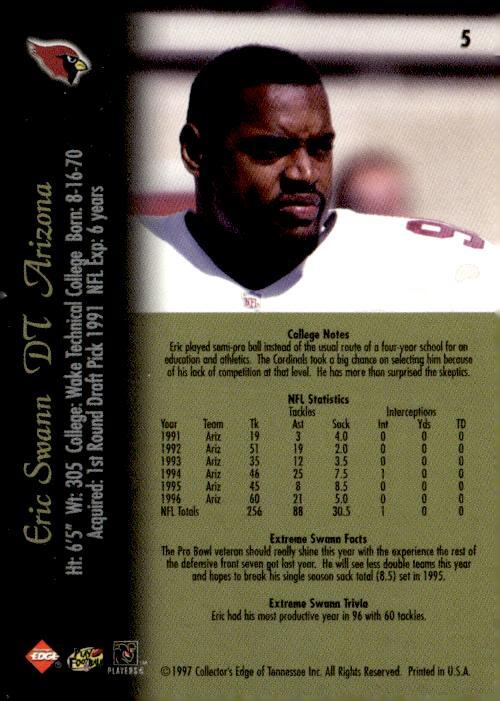 1997 Collector's Edge Extreme #5 Eric Swann | eBay