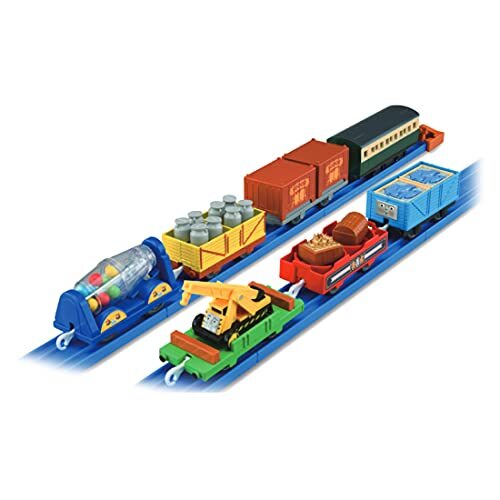 TAKARA TOMY Thomas & Friends Thomas and Filled Freight Car Set Train ...