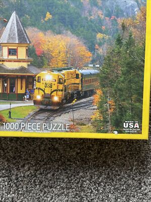 White Mountain Puzzles “Scenic Railroad” 1000 piece puzzle Conway NH ...