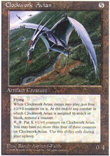 1 x Clockwork Avian - Fourth Edition - NM-Mint - MTG | eBay