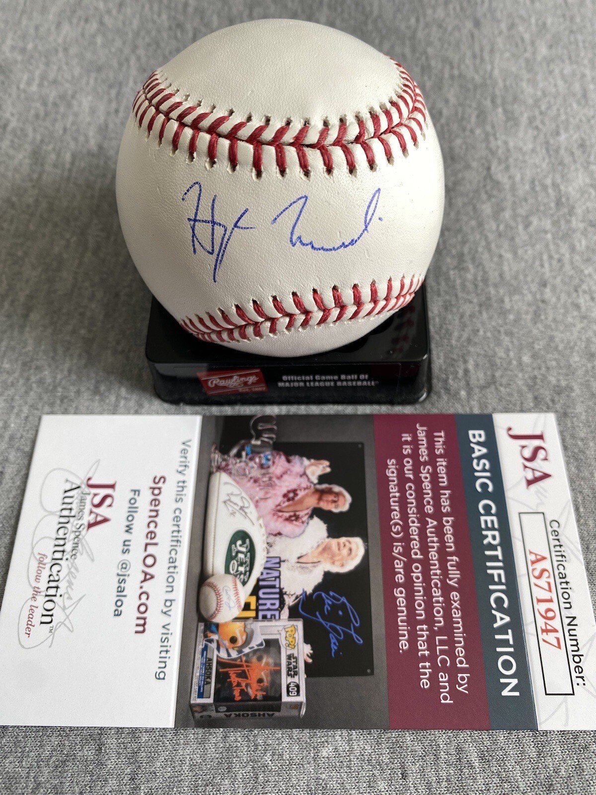 HOUSTON ASTROS- HAYDEN WESNESKI AUTOGRAPH OFFICIAL MLB BASEBALL JSA ...
