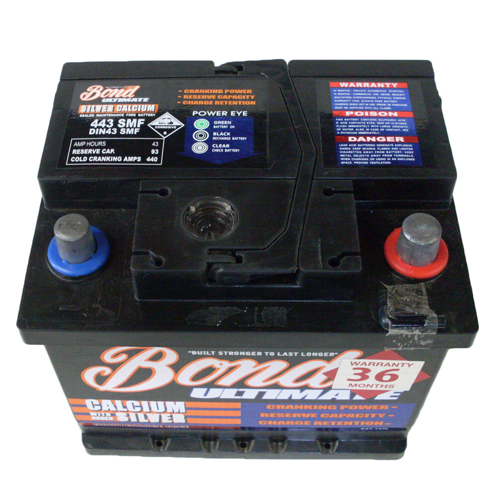 Bond Battery DIN43 443SMF for Volkswagen Passat 4cyl Petrol 1974-1995 ...