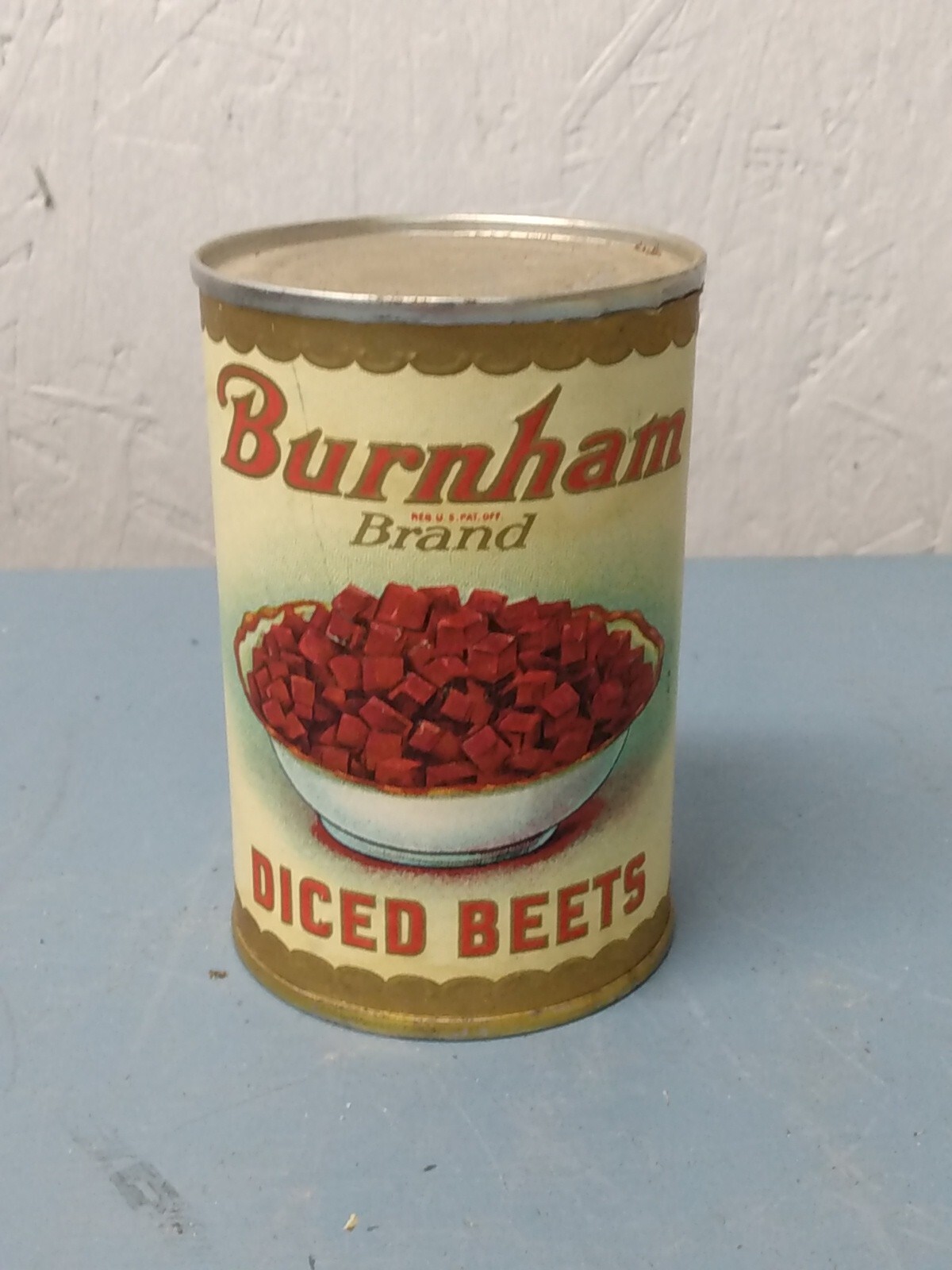 Vintage Burnham Brand Diced Beets Tin Can (LL) | eBay