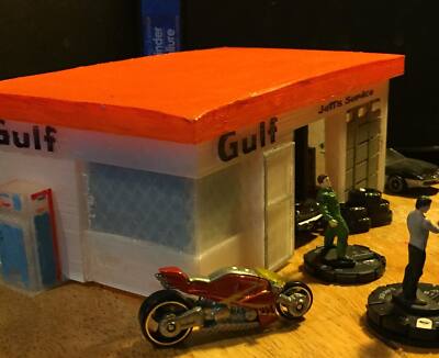 HO Scale Gulf Service Gas Station White Unpainted Train Yard | eBay