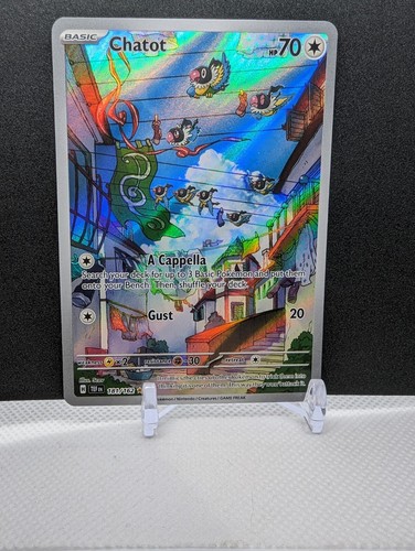 Chatot 181/162 Scarlet & Violet Temporal Forces Illustration Rare ...