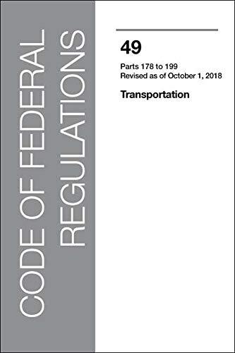 Code of Federal Regulations CFR, Title 49, Transport... | eBay