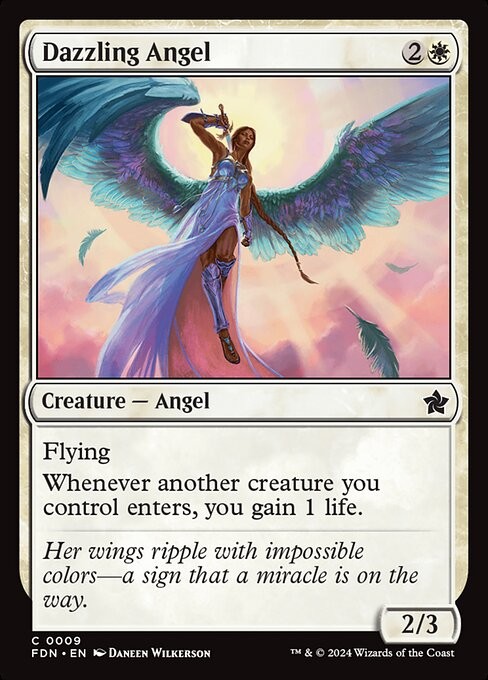 [MTG] Dazzling Angel (0009) (FDN) LP-HP | eBay UK
