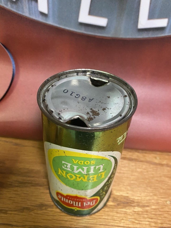 Del Monte Lemon Lime Soda Can Juice Tab Intact Old Vintage | eBay