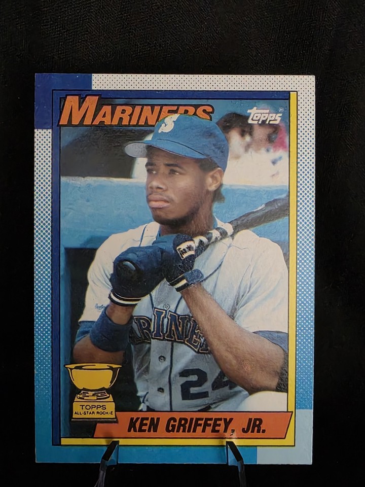 💎Ken Griffey Jr. 1990 Topps All Star Rookie #336 Bloody Scar Error Card ...