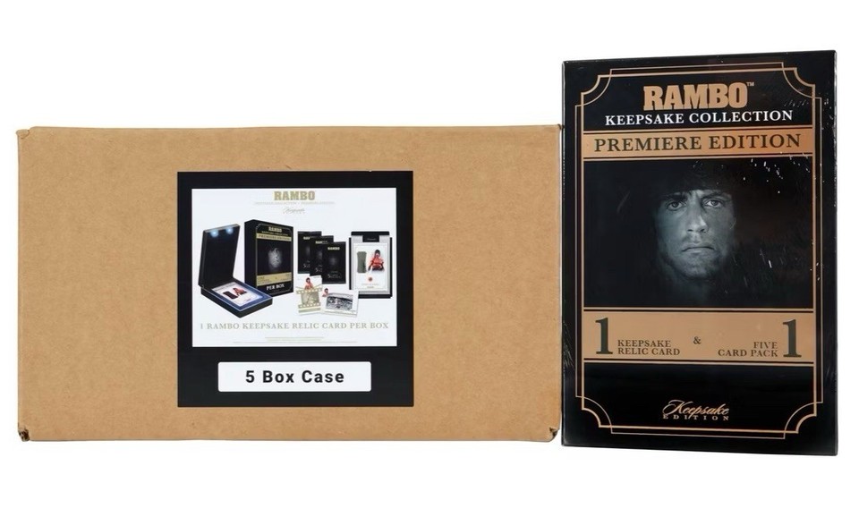Keepsake Rambo Collection Premiere Edition Hobby 5-Box Case (Super ...