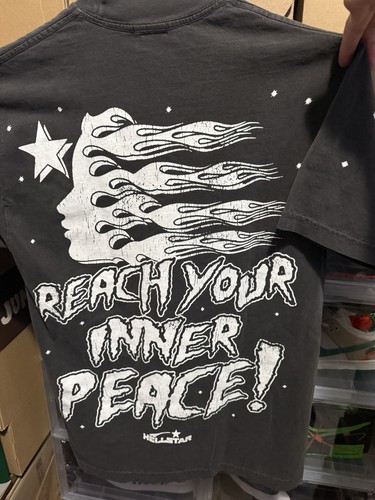 Authentic Hellstar Skeleton Inner Peace Tee Size Small | eBay