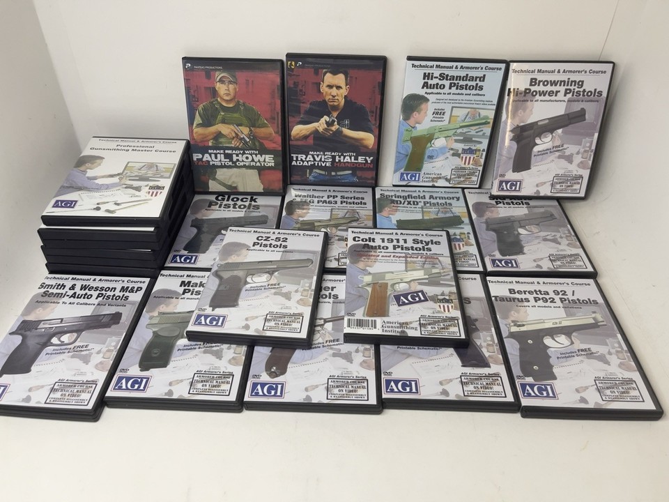 Ultimate Pistol Gunsmithing & Armorer Training Collection (43 DVDs) 16 ...