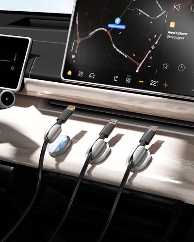 6 Pack Magnetic Cable Clips, Adjustable Cord Holder for Under Desk ...