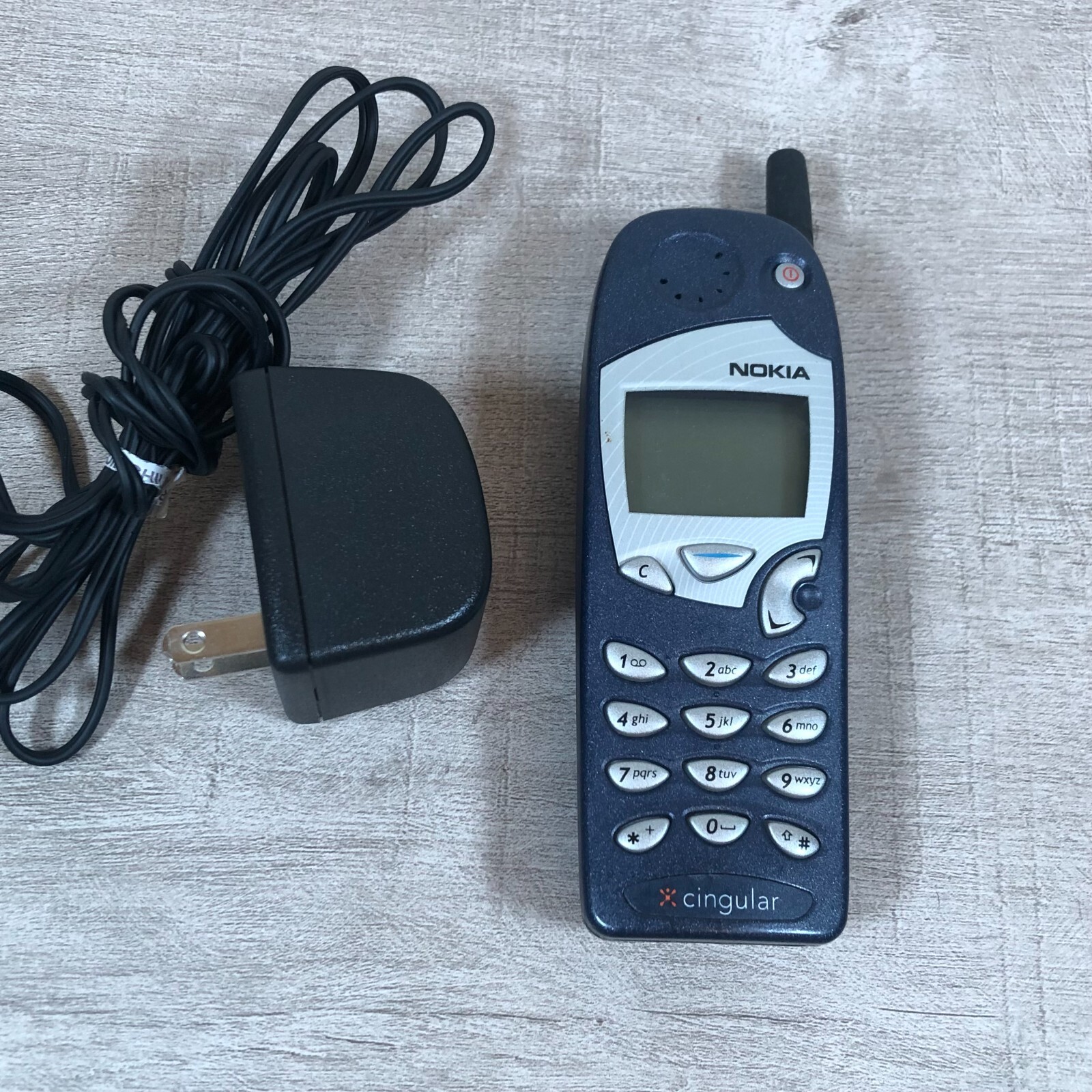 Nokia 5165 Blue Vintage Cellular Phone with Charger Dead Battery Parts ...