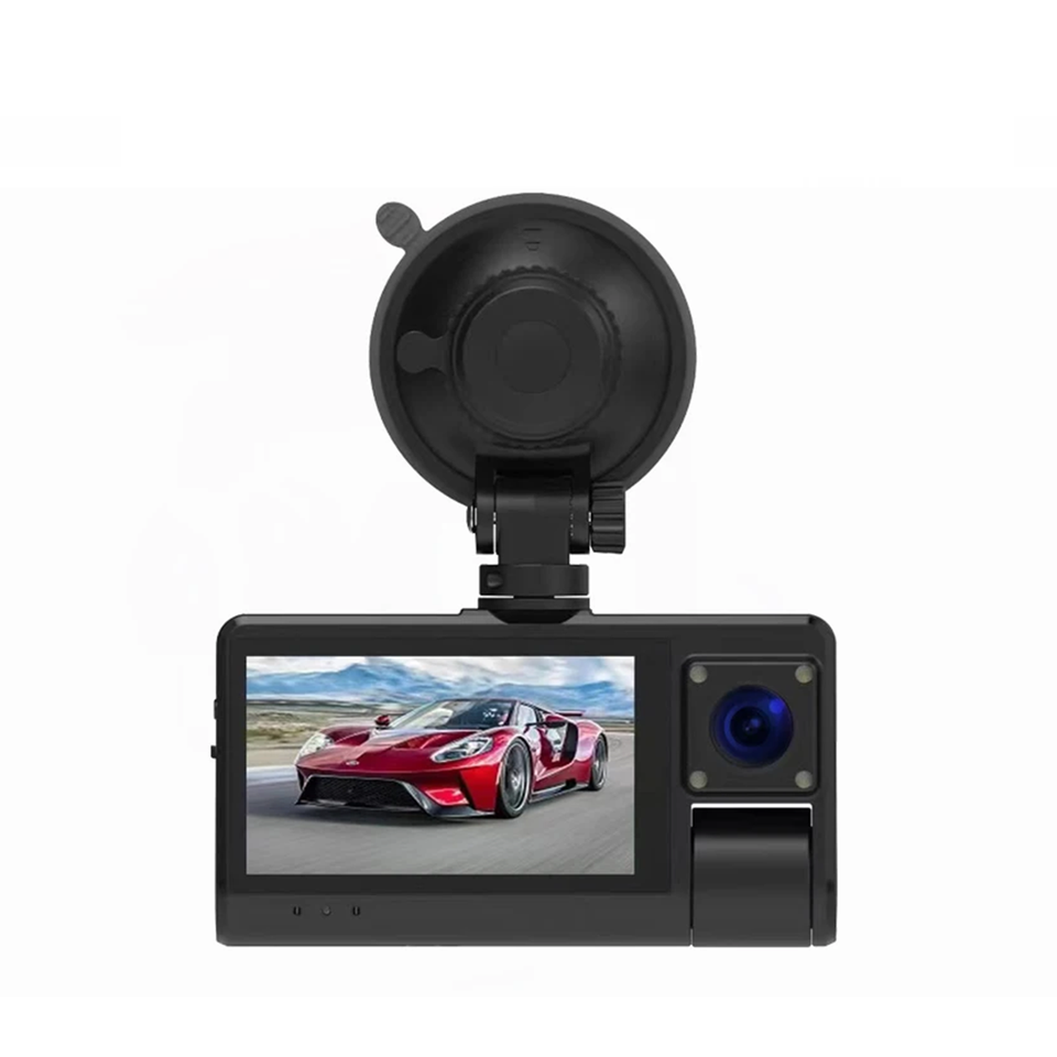 Touch Screen Car Dash Cam 1080P DVR Recorder Front Inside Rear Camera G ...