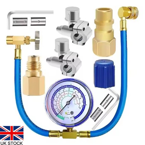 Car AC Aircon R134A Air Conditioning Top Up Topup Refill Recharge Hose ...