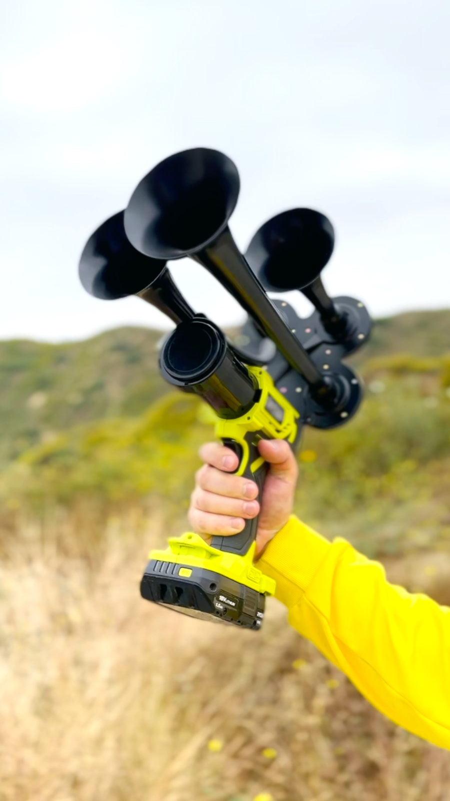 Ryobi Impact Drill Train Air Horn 18v with Remote Control - BossHorn | eBay