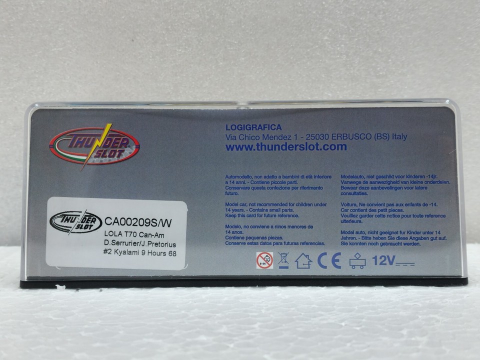 Thunderslot CA00209S/W Lola T70 Kyalami 9 Hours 1968, #2 1:32 Slot Car | eBay