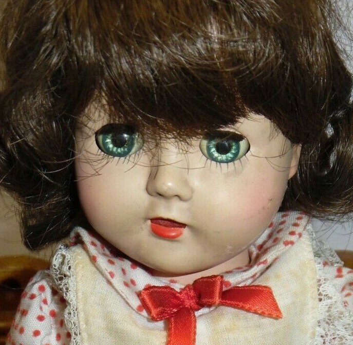 Vintage Hard Plastic LuAnn Simms Walker Sleepy Eye Doll USA - 14.5 ...