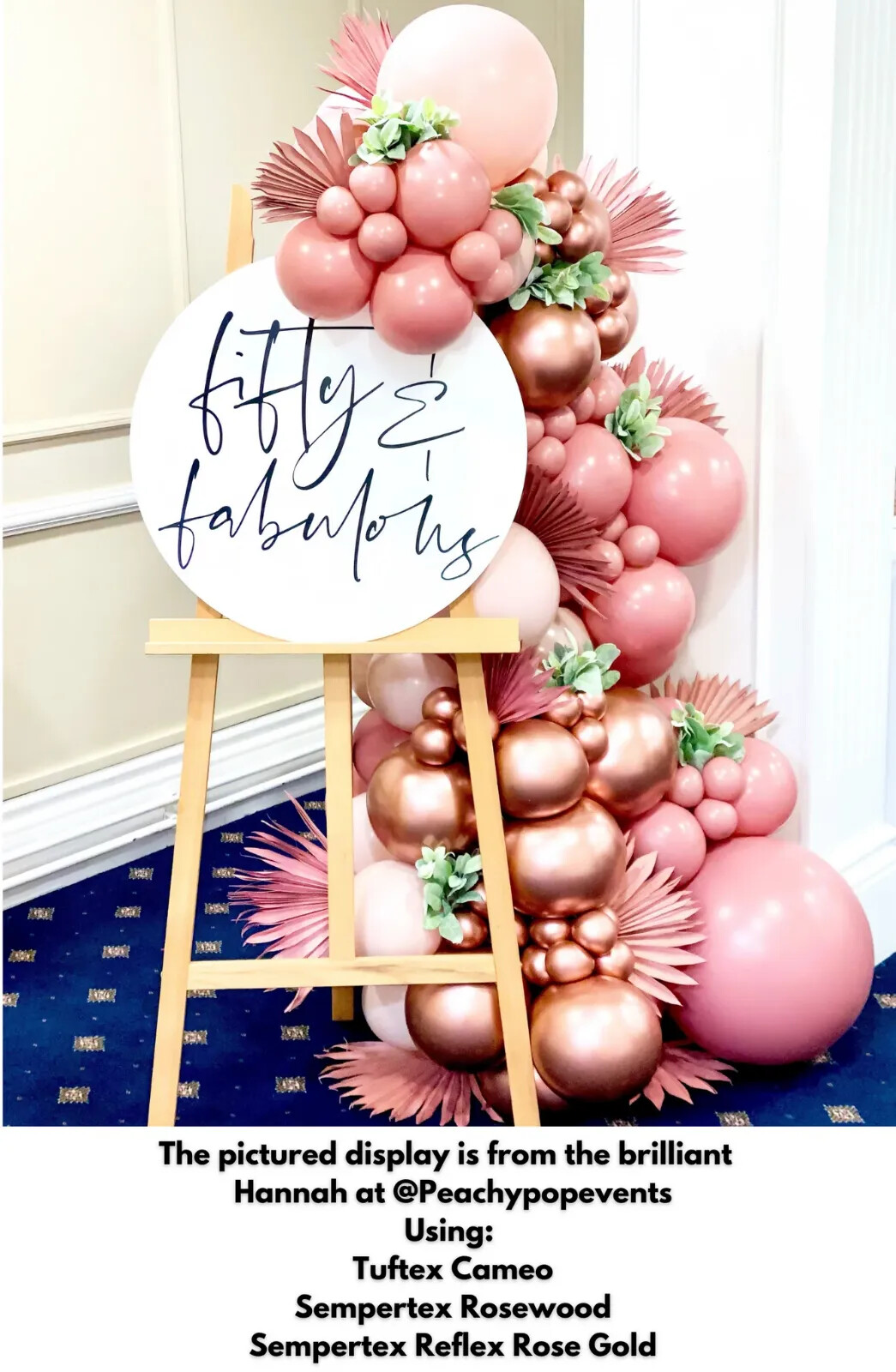 Tuftex Cameo Pink Blush Premium Latex Balloons Helium Balloons pack of ...