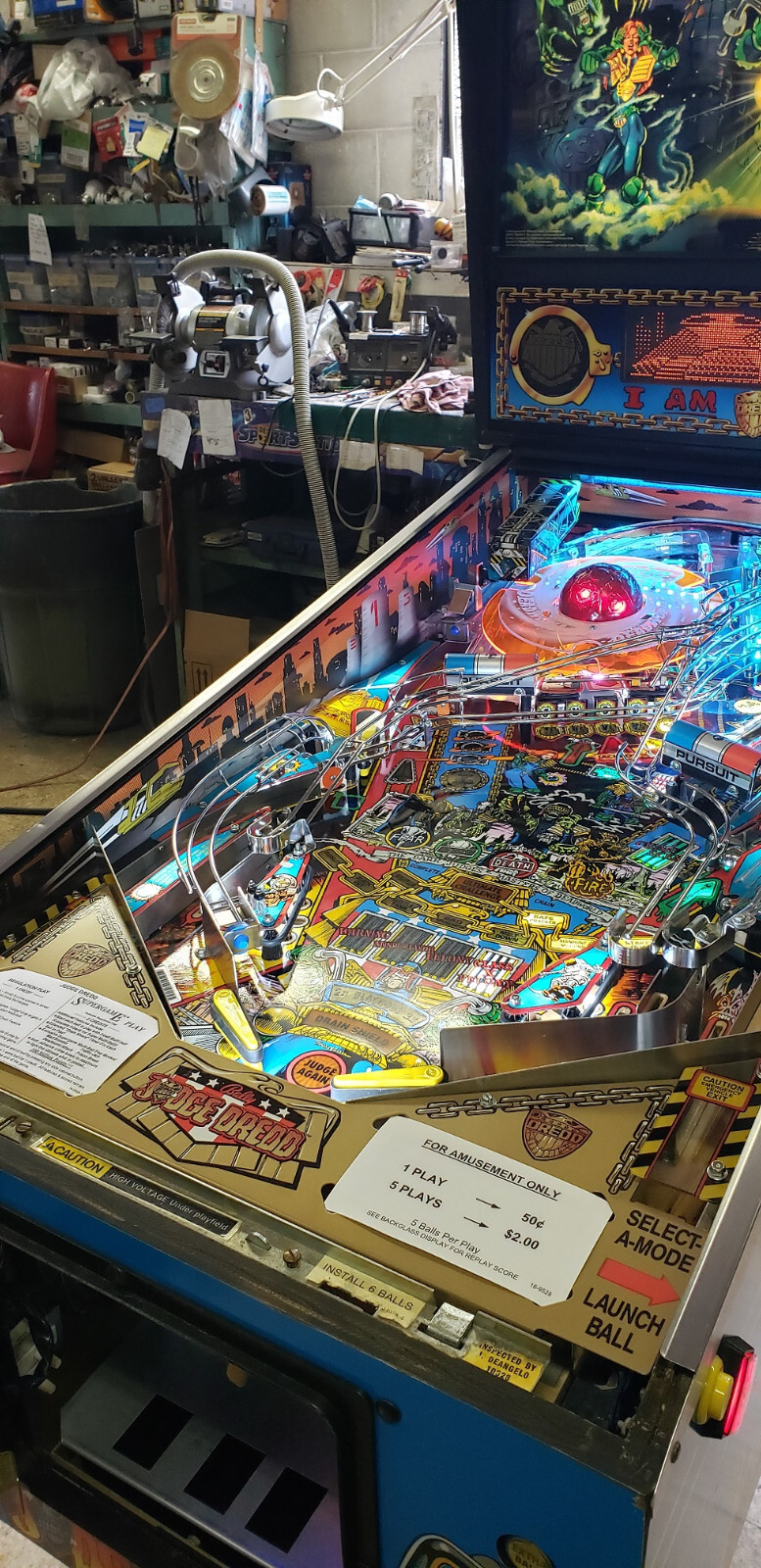 1993 Judge Dredd pinball machine by Bally Midway - fully restored ...