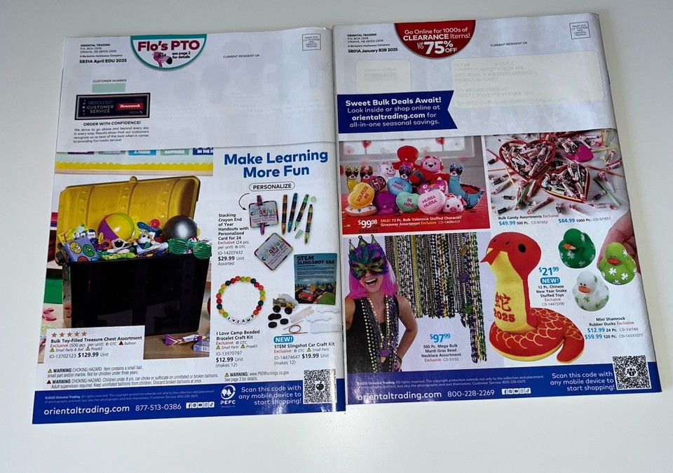 Lot Of 2 Oriental Trading Catalogs Education Business | eBay