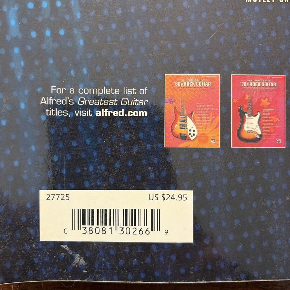 The Greatest 80s Rock Guitar Tab Sheet Music Chords Lyrics 36 Songs ...