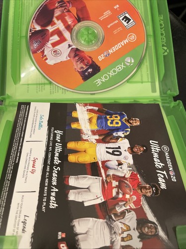 Madden NFL 20 Microsoft Xbox One 2019 XB1 EA Sports Video Game Tested ...