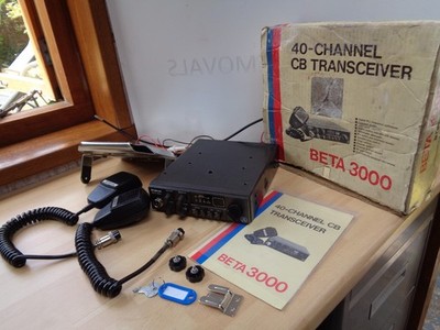 Vintage ~ Cybernet BETA 3000 UK 40-Channel CB Transceiver ~ Spares or ...