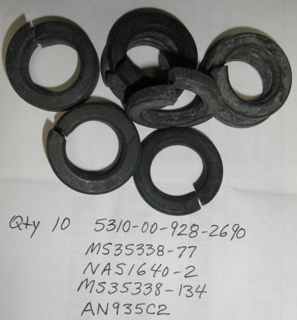 5310-00-928-2690 Qty 10 MS35338-77 NAS1640-2 Split Lock Washer | eBay