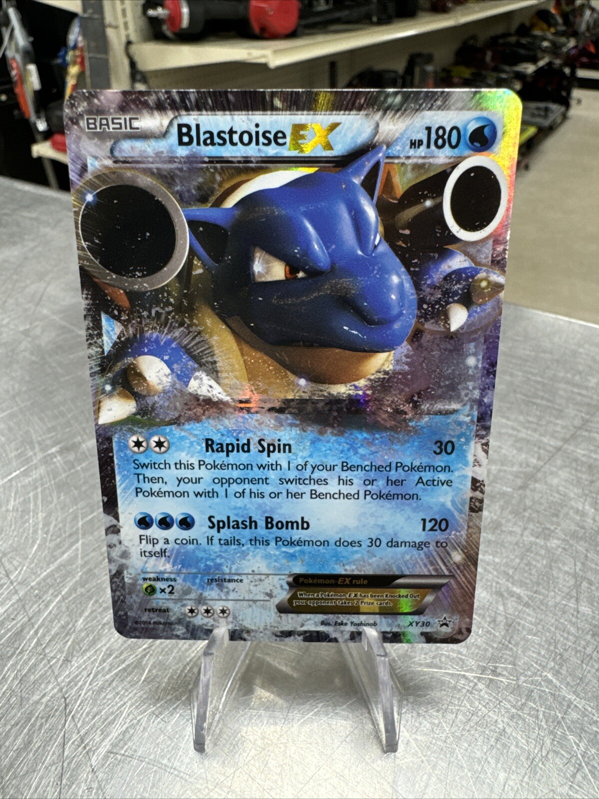 Pokemon TCG Blastoise EX Black Star Promo XY30 Ultra Holo Promo Card ...