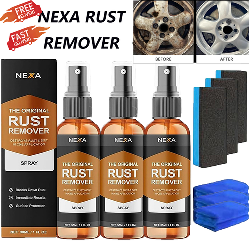 NEW NEXA Fast-Acting Rust Remover Spray | Multi-Surface Cleaner | 50mL ...