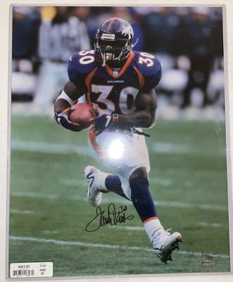 Terrell Davis Signed 16x20 Photo Denver Broncos /300 UDA Upper Deck JS ...
