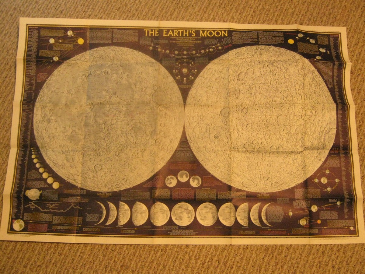 Near And Far Side Moon Map