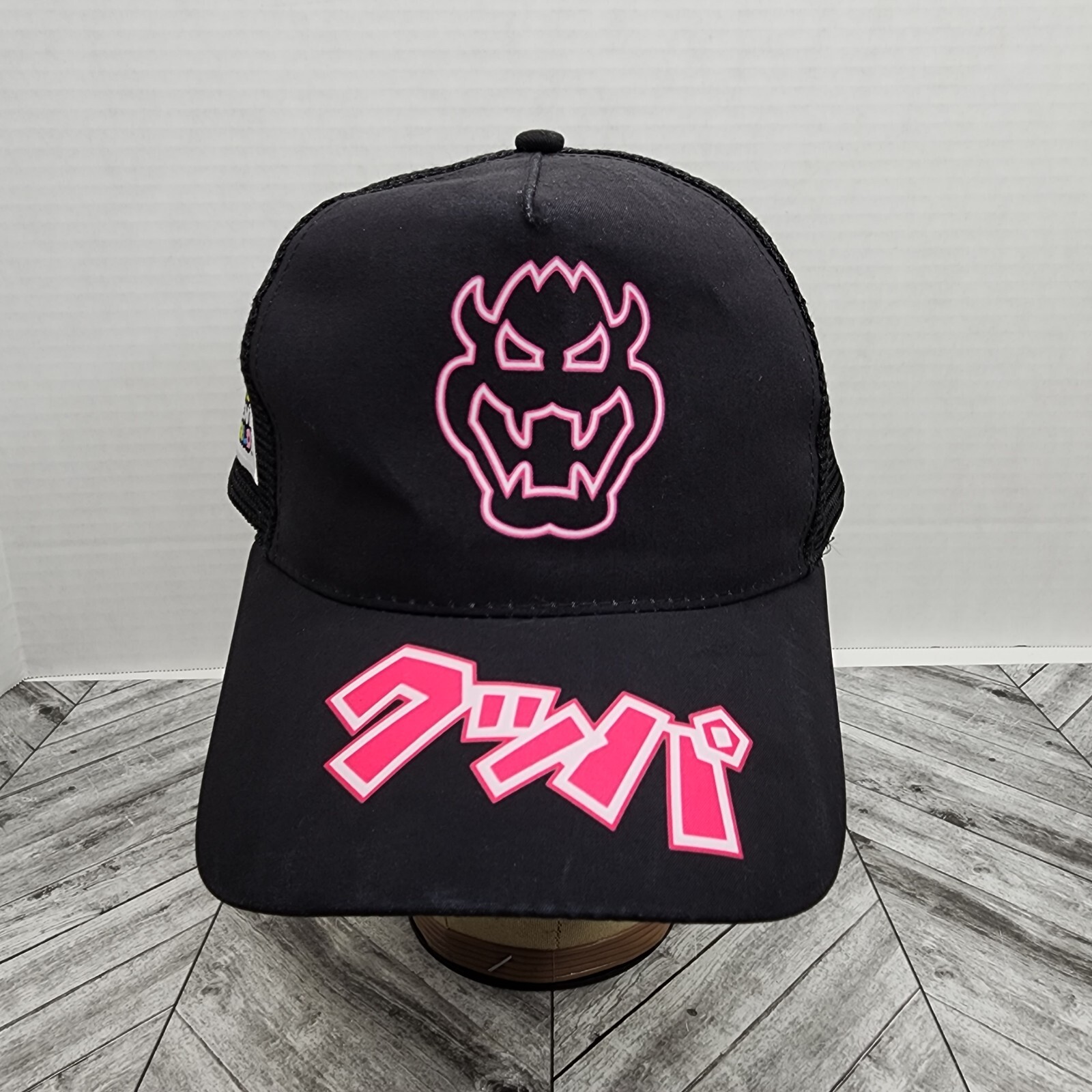 Super Nintendo World Bowser Black Pink Neon Hat Cap U… - Gem