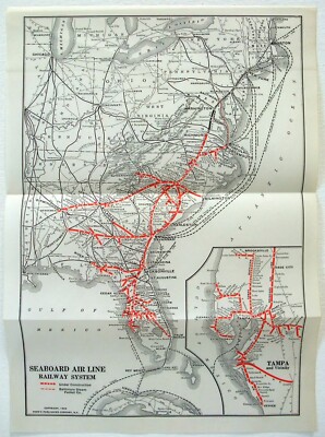 Mixed Lots - 1924 Railroad Map