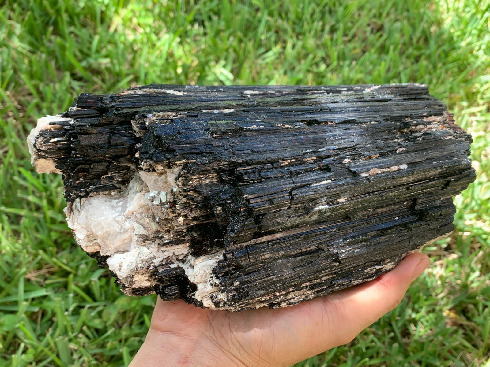 Extra Large Black Tourmaline Chunk / Rod / Log, Natural Rough Black ...