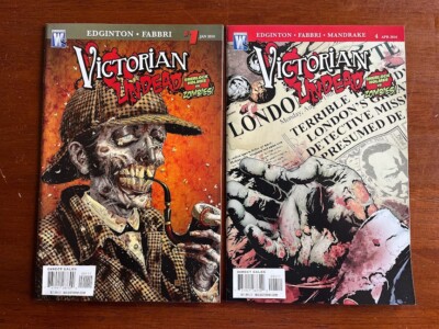 VICTORIAN UNDEAD COMIC LOT # 1 & 4 DC WILDSTORM SHERLOCK HOLMES VS ...
