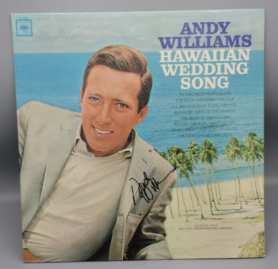 ANDY WILLIAMS signed LP autograph HAWAIIN WEDDING SONG 1965 Album | eBay