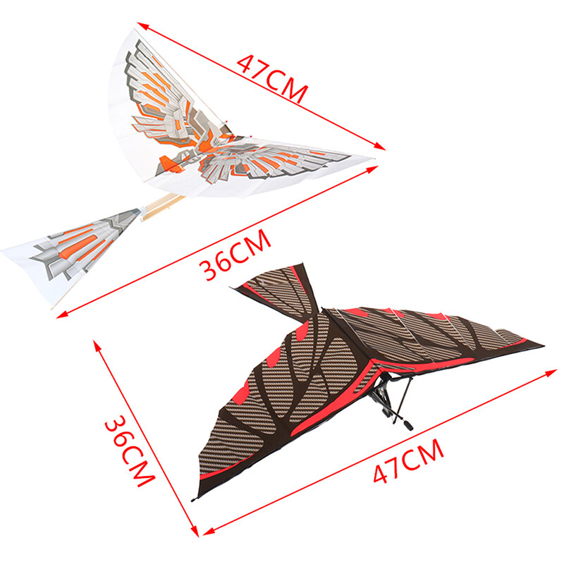 18Inches carbon fiber imitate birds assembly flapping wing flight plane ...