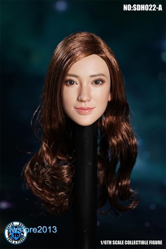 SDH022A 1:6 Asian Girl Head Sculpt Carved For 12" Female PH TBLeague ...