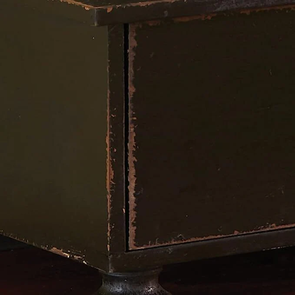 Primitive Aged Black Counter Shelf Vintage Look Farmhouse Rustic ...