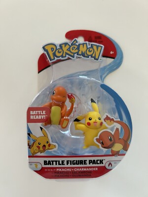 Pikachu & Charmander Battle Figure Pack S1 Pokemon Wicked Cool Toys ...