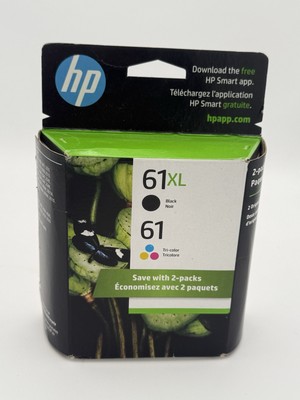 HP 61XL Black and TriColor Combo Ink Cartridges Set Genuine in Box | eBay