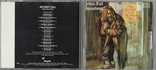 Jethro Tull - Aqualung CD 1984 CHRYSALIS EARLY DADC PRESS VK 41044 BLUE ...