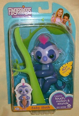 Fingerlings Baby Sloth Marge, Purple | eBay